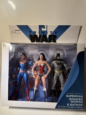 Trinity War 3 Action Figure Set Superman Wonder Woman Batman DC Comics ...
