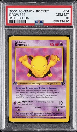 2000 POKEMON ROCKET 1ST EDITION #54 DROWZEE PSA 10 | eBay