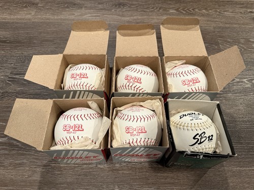 Lot of 6 Brand New Dudley Softballs ASA Official 12 inch White U12 | eBay