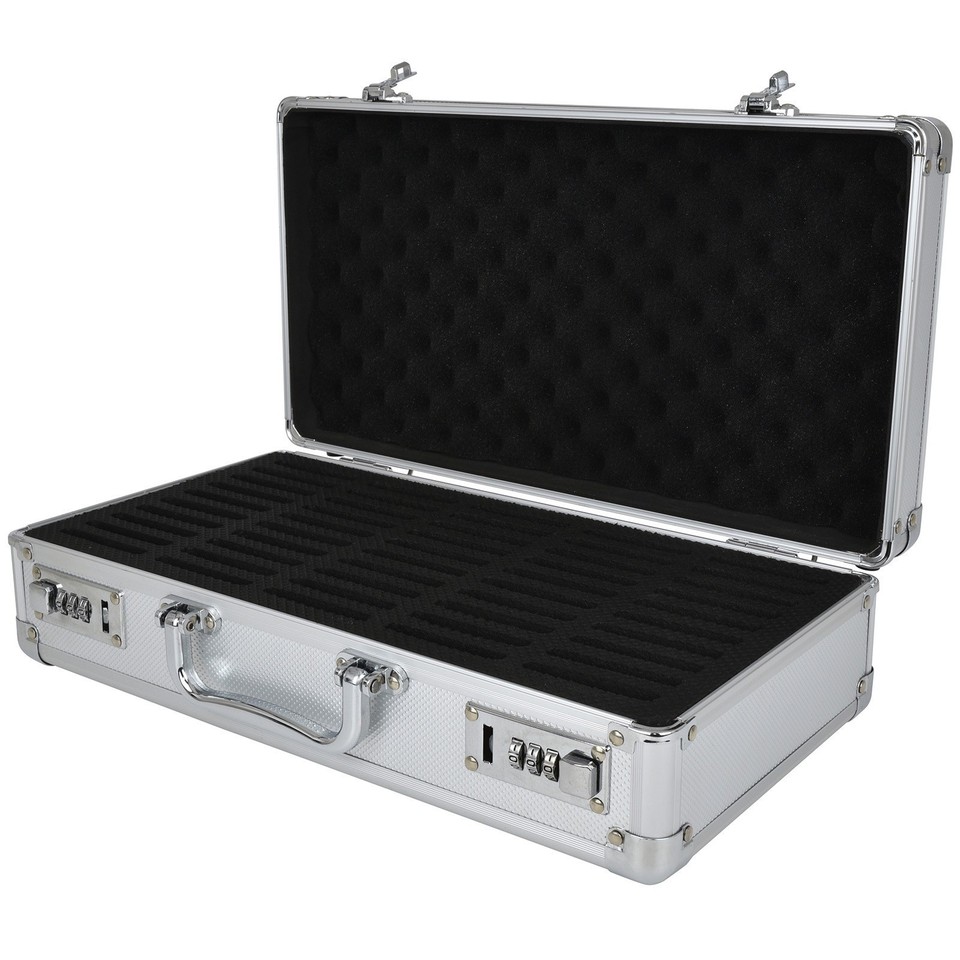 Aluminum Frame Storage Box Case with Lock for 50 PCGS NGC Coin Holders ...