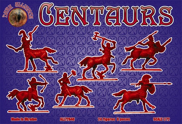 Lot 3 sets Plastic miniatures Centaurs (24 figures/ 6 poses) 1/72 ...