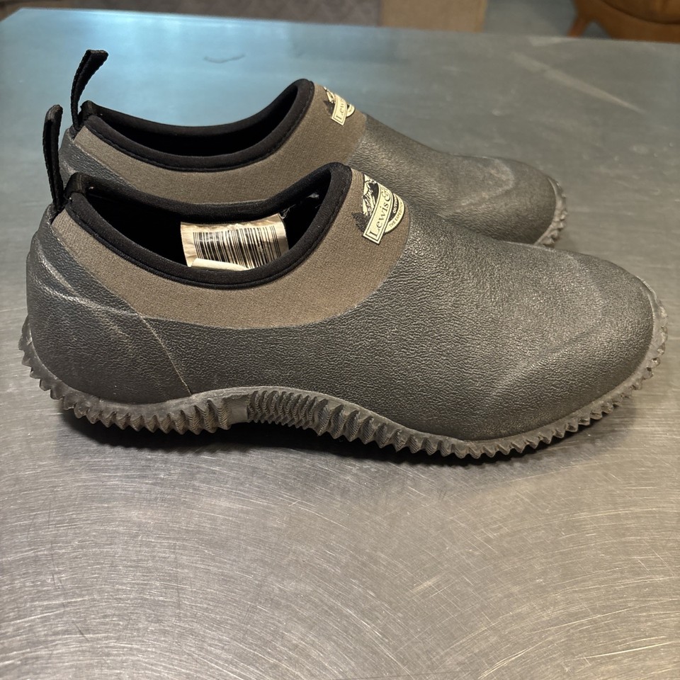 Lewis & Clark Rubber Muck Shoes Woman's 7 Green Black Pull On Outdoor ...