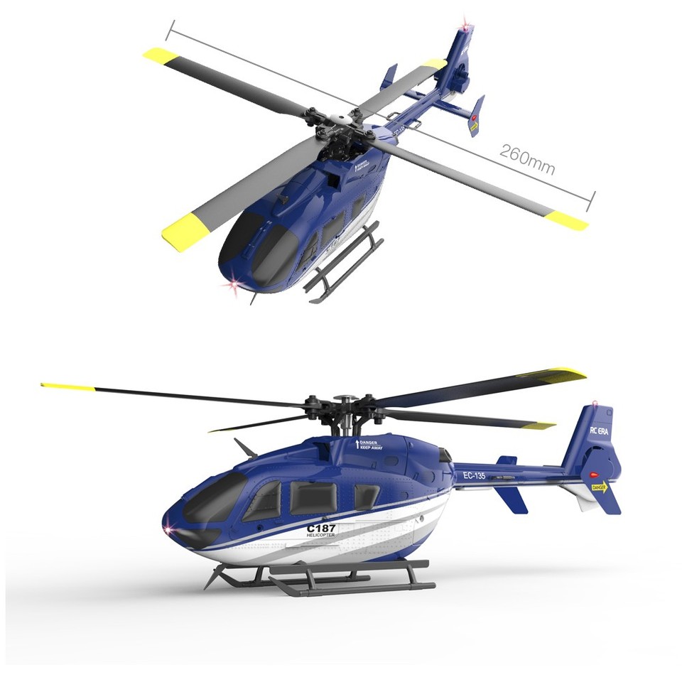 RC ERA C187 (EC135) RC RTF Helicopter 4CH 6-Axis Gyro Barometer ...