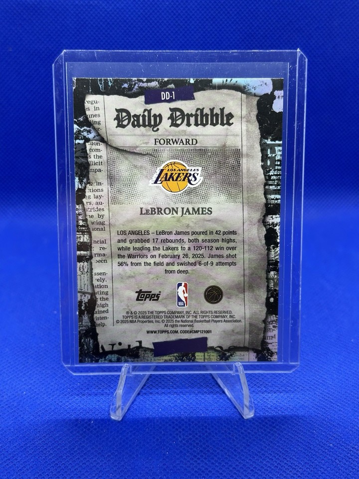 2025-26 Topps Basketball LeBron James Daily Dribble Holo DD-1 | eBay