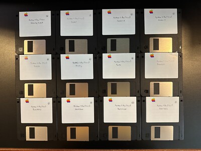 Apple Macintosh System 7 Pro - Install Disks (1991, 12 Disks) | eBay
