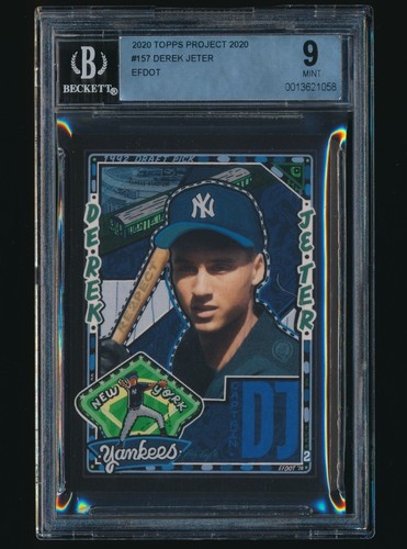 2020 Topps Project 2020 #157 Derek Jeter by Efdot 1993 BGS 9 PR:8413 ...
