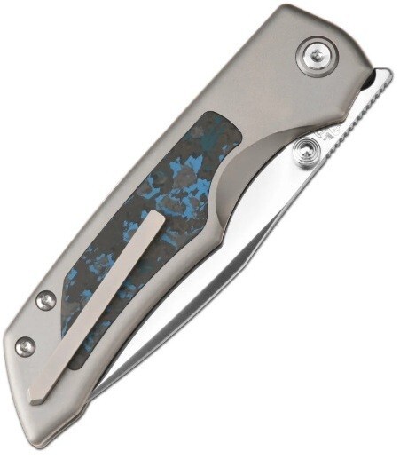 Artisan Wizard Folding Knife 3.5" S90V Steel Blade Titanium/Carbon ...