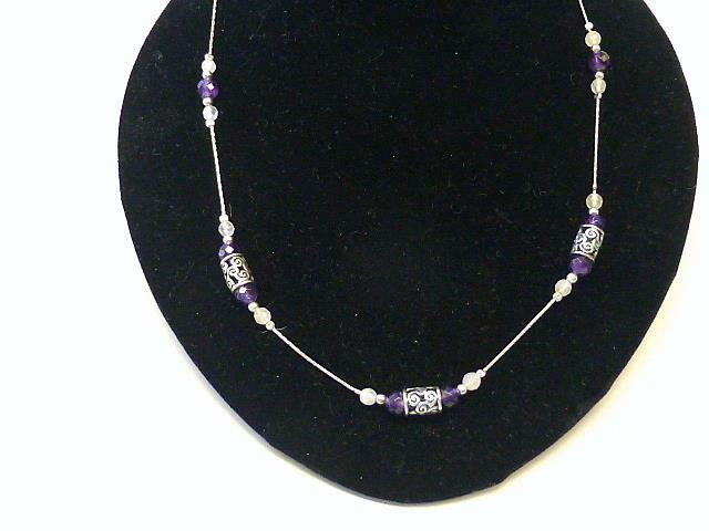 Designer OR PAZ PZ ISRAEL Amethyst Crystal Sterling Silver Station ...