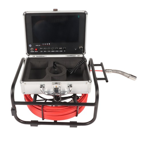 Sewer Camera Pipe Inspection Camera 9inch AHD Screen Plumbing Snake ...