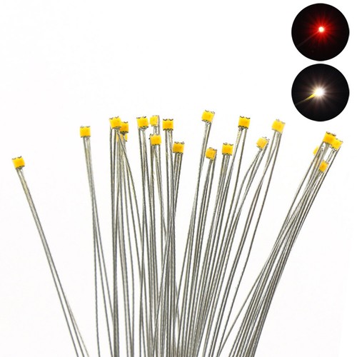 20pcs Pre-soldered Bi-color Red Warm White SMD LED 0605 Anode in Common ...