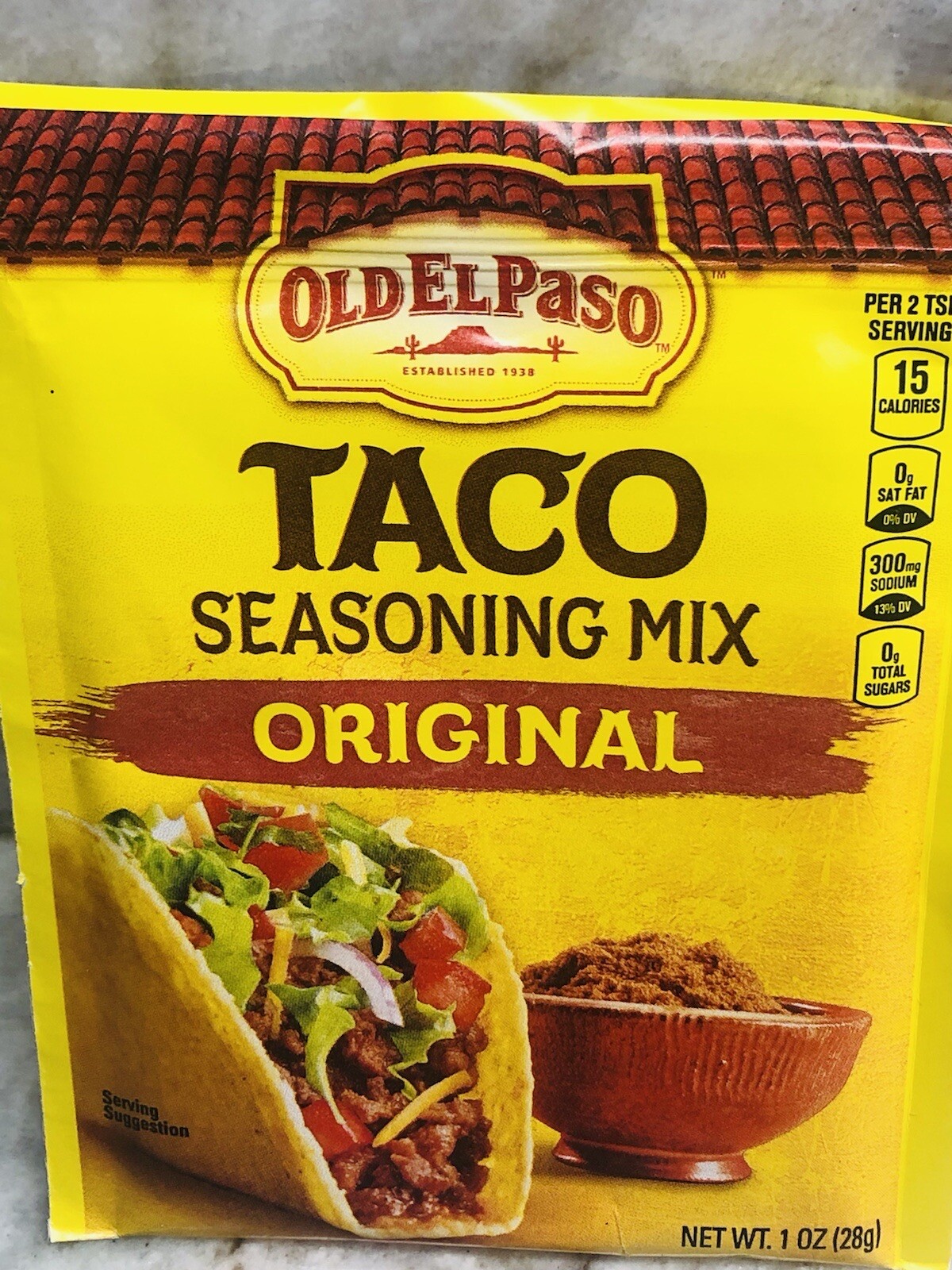 ShipN24Hours. New-Old El Paso Taco Seasoning Mix. Original Set Of 2 Pc ...