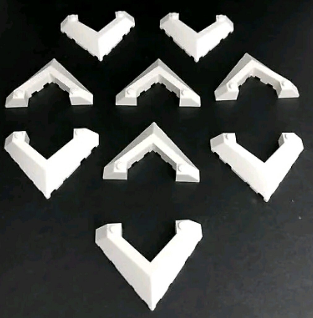 LEGO® White Wedge 6 x 8 Pointed Cutout Pieces - 9 Pieces 22390 NEW | eBay