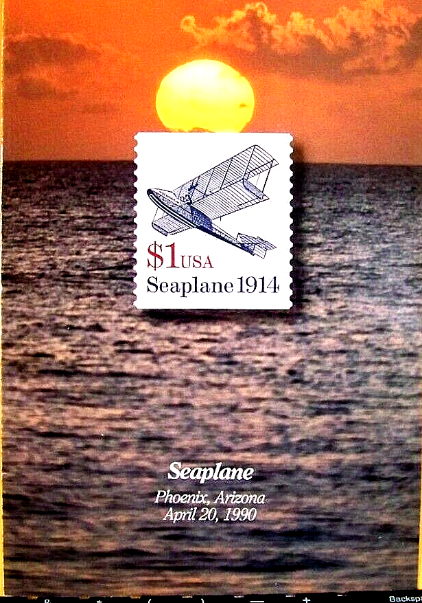 $1.00 SEAPLANE STAMP 1st DAY SIGNED CEREMONY PROGRAM APRIL 20, 1990 | eBay
