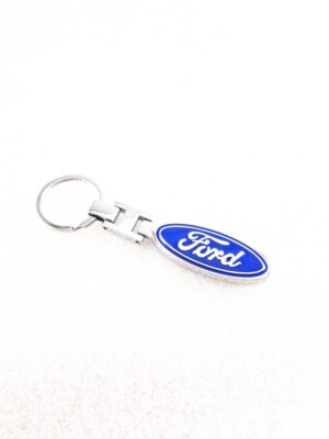 Quality Chrome Double Sided Metal Alloy Ford Key chain, Ford Keyring ...