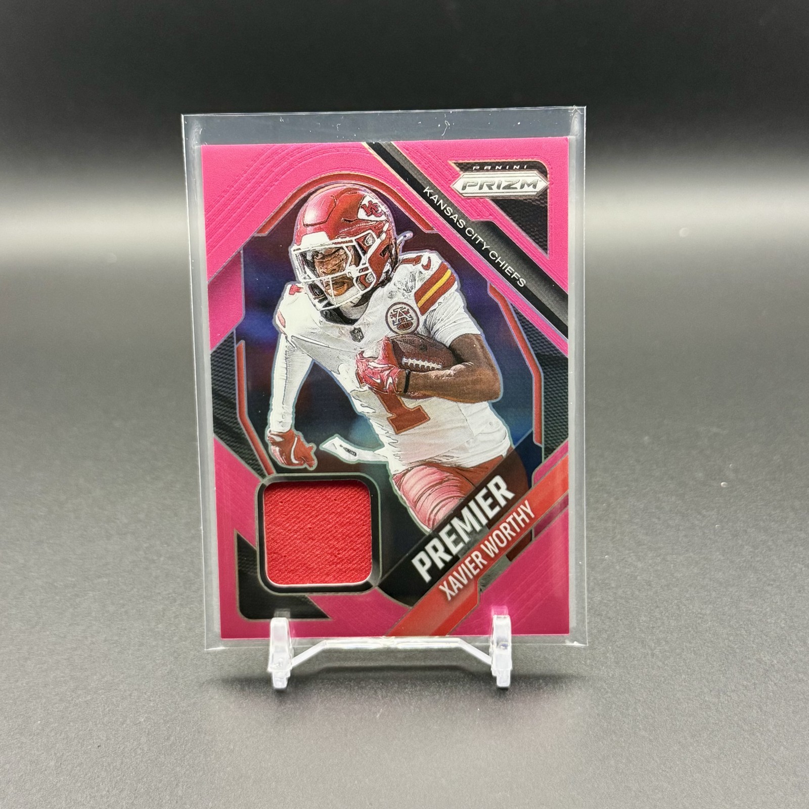 Xavier Worthy 2024 Prizm #PJ-XWY Premier Jerseys - Pink Price Guide ...