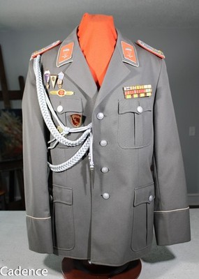East German DDR NVA Paratrooper Officer's Uniform Jacket Badges Awards ...