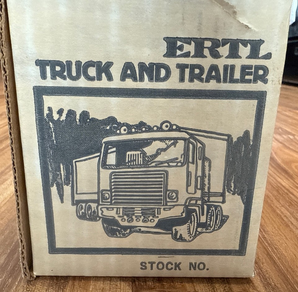 Vintage Ertl Tractor Farm Supply TSC Semi Truck Trailer In Original Box ...