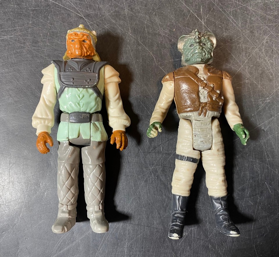 Vintage 1983 Star Wars Nikto & Klaatu Skiff Guard Action Figures ...