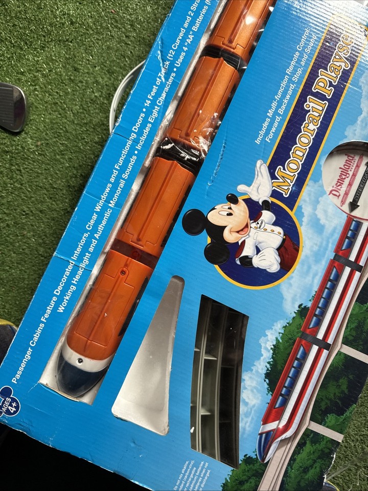 Walt Disney World Monorail Playset, RARE ORANGE Monorail Set ...