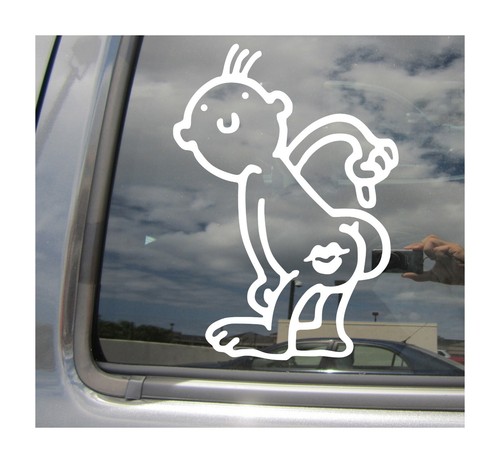 Kiss My Booty - Behind Ass Butt Bum - Car Auto Window Vinyl Decal ...