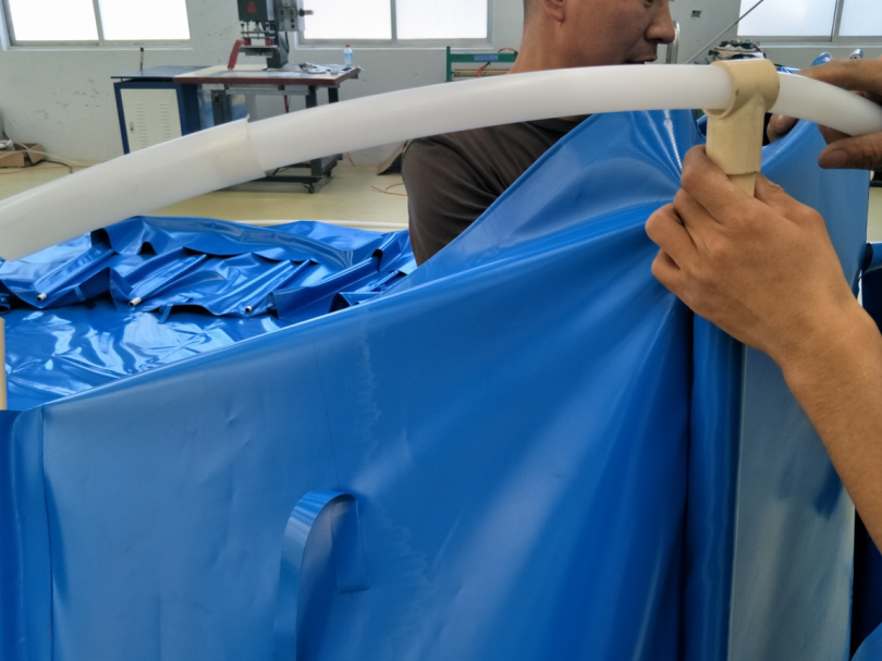 700L Collapsible Folding Round Koi Fish Holding Quarantine Show Tank ...