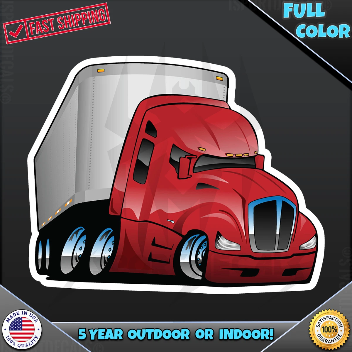 18 Wheeler Decal