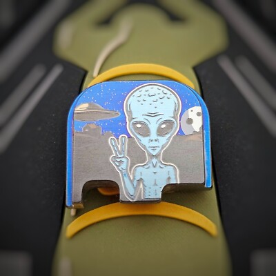 Titanium Glock Back plate for G43, 43X, 48 - Alien, UFO, Outta this ...