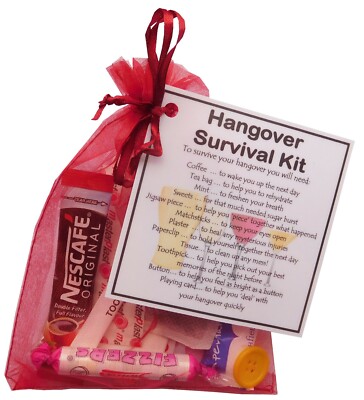 Hangover Survival kit gift. Great for Birthday, Stag do, Hen Night ...