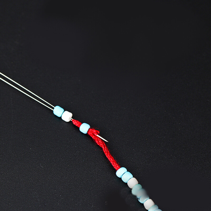 Open large eye needle beading needle middle hole needle head jewelry ...