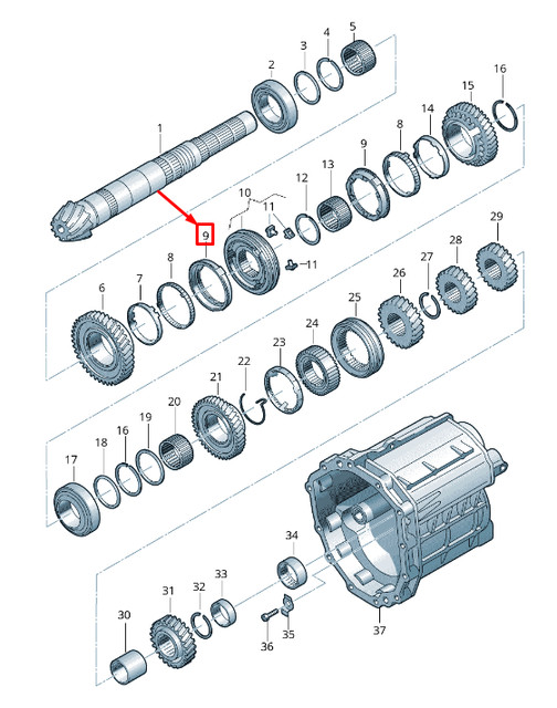 Original Audi A4 A6 Gearbox Synchro 0b1 311 247a for sale online | eBay