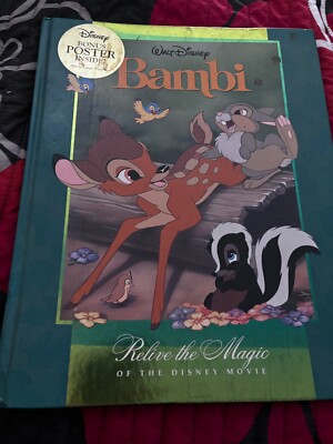 Walt Disney's Bambi: The Story and the Film Hardcover Book Ollie ...