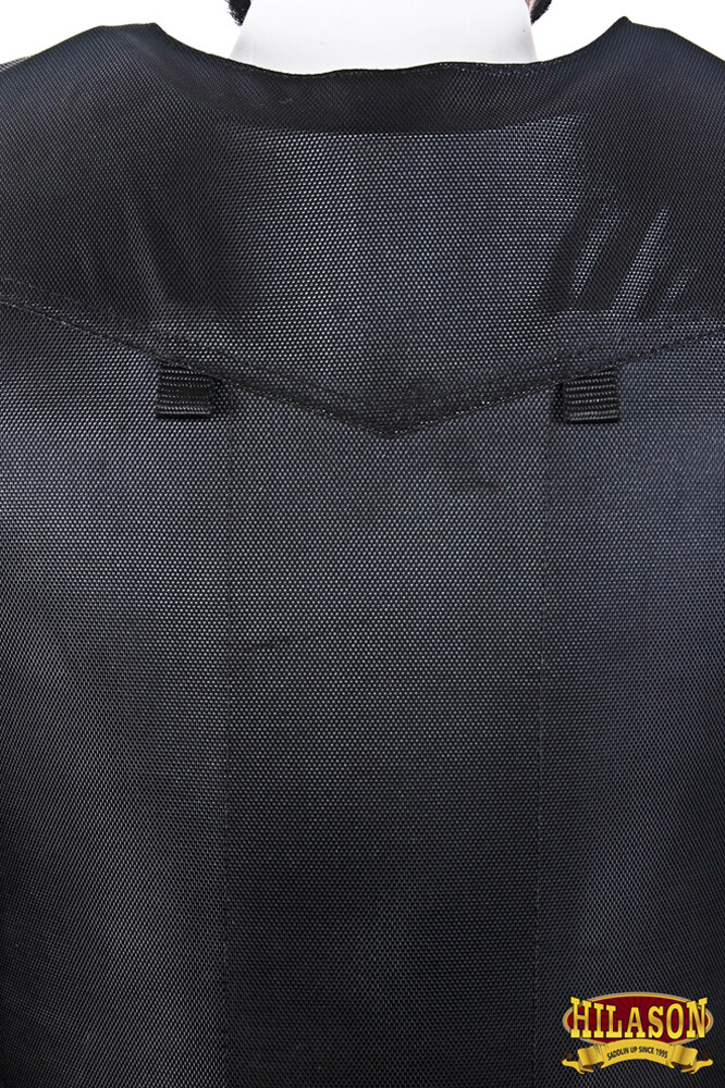 97HS Bull Riding Vest Hilason Black Bull Pro Rodeo Cordura Large ...