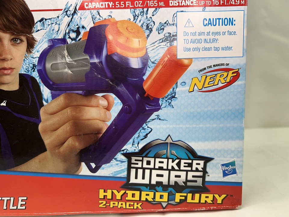 Super Soaker Hydro Fury 2-Pack Soaker Wars Water Toy Squirt Gun New ...
