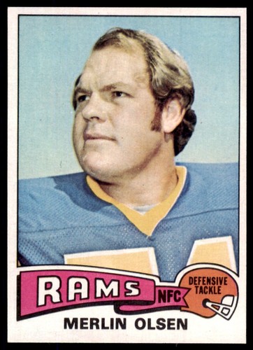 1975 Topps Merlin Olsen Los Angeles Rams #525 | eBay