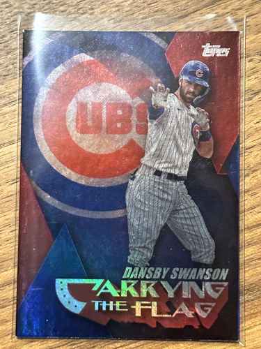 2024 Topps Flagship Insert Dansby Swanson Carrying The Flag /100 ...