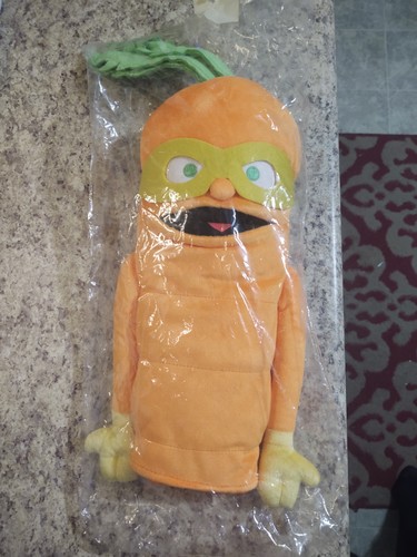 Rare Super Sprowtz Plush 14" Colby Carrot Hand Puppet Stuffed Vegetable ...