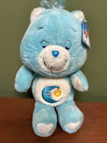 VTG Care Bears Bedtime Sleepy Bear 8" Blue Moon Star 2002 Stuffed Plush ...