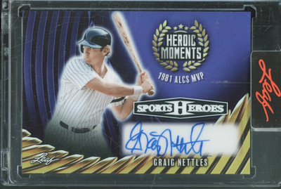 2026 Leaf Sports Heroes Heroic Moments Purple Graig Nettles 5/8 Auto | eBay
