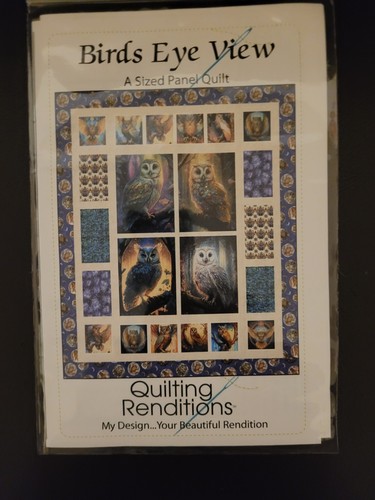 Quilt Kit -" Birds Eye View "- 67" X 75" Mystic Owls Panel Quilt - Top ...