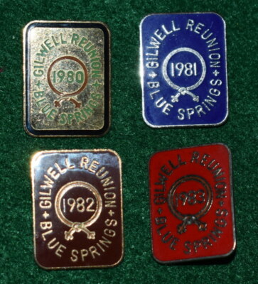 SET OF FOUR 1980-84 GILWELL REUNION PINS | eBay