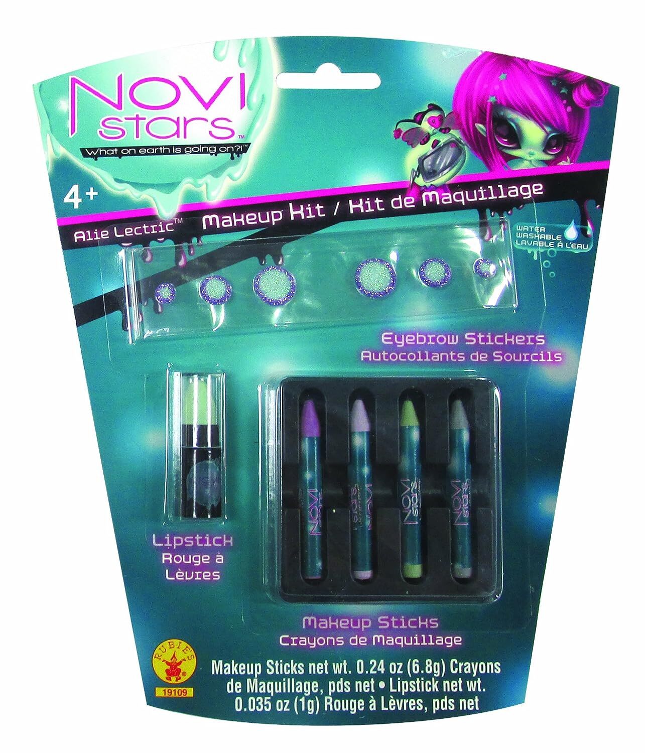 Alie Lectric Makeup Novi Stars Alien Fancy Dress Halloween Costume ...