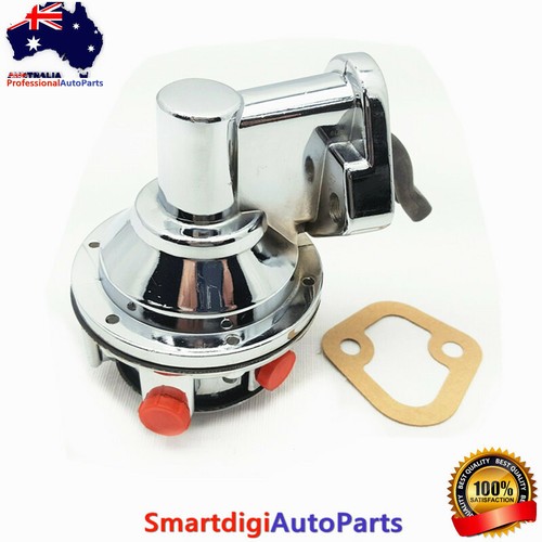 HIGH VOLUME CHROME MECHANICAL FUEL PUMP 80 GPH FOR SMALL BLOCK CHEVY ...
