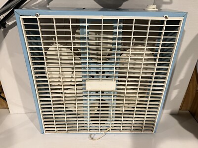VINTAGE GALAXY TURBO STREAM JET 20” PORTABLE ELECTRIC BOX FAN, ORIGINAL ...