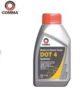 Comma 500ml DOT 4 Synthetic Brake Fluid BF4500M | eBay