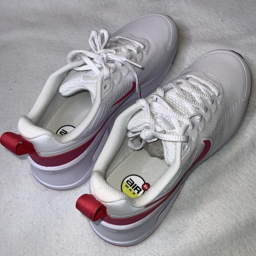 Nike Women’s White/Easter Pink/Black Air Max Nuaxis Sneaker Shoe Size ...