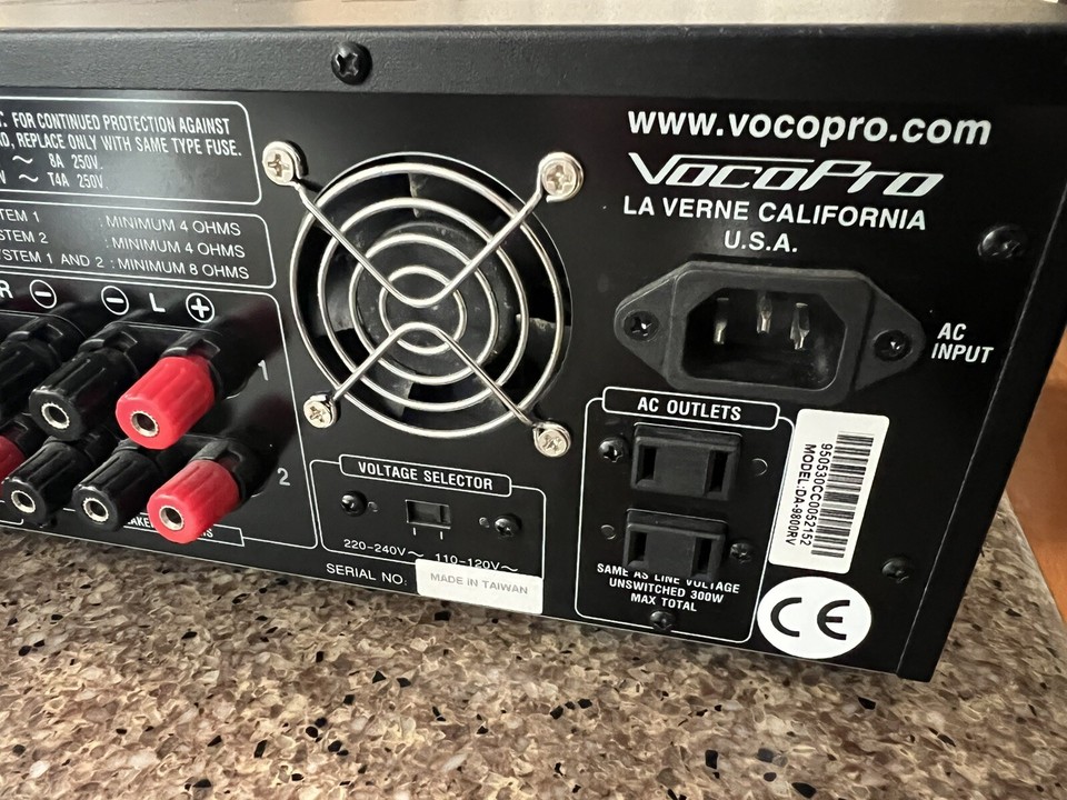 VocoPro 24-Bit DSP Reverb Karaoke Mixing Amplifier DA-9800RV | eBay