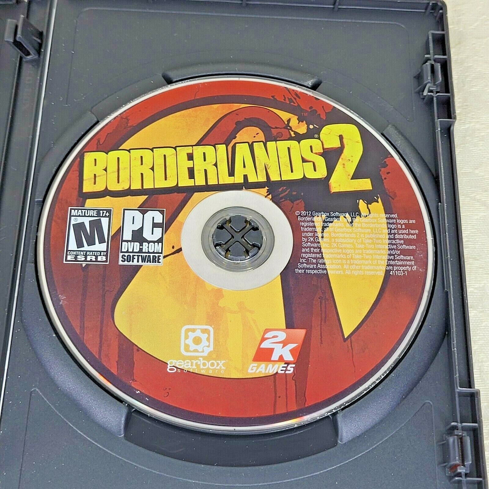 Borderlands 2 PC Game DVD-ROM, 2012 Disc and Instructions/Case | eBay