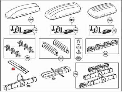 Genuine MERCEDES BBDC X222 W242 C117 C204 C205 Pocket 0008900111 | eBay