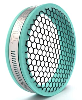 4” Turbo-Guard Ultra seafoam W/ Black Powdercoat Filter T4 Turbonetics ...