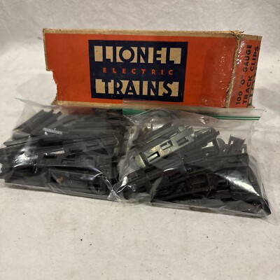 Antique Vtg Lionel Train O Gauge Track Clips 100 Dealer Original Box ...